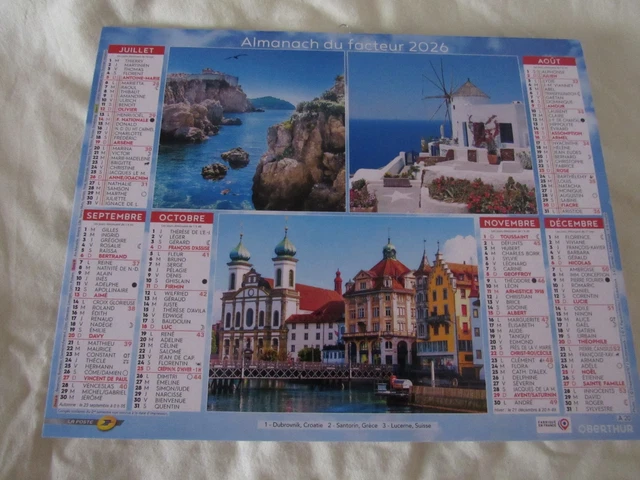 ALMANACH DU FACTEUR / Calendrier La Poste 2026 " L' Europe " Neuf EUR 7 ...