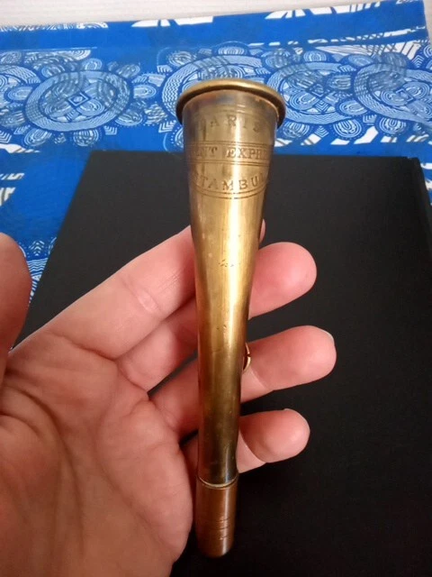 CORNE AVERTISSEUR CONTRÔLEUR Orient Express. Paris Istanbul En Laiton ...