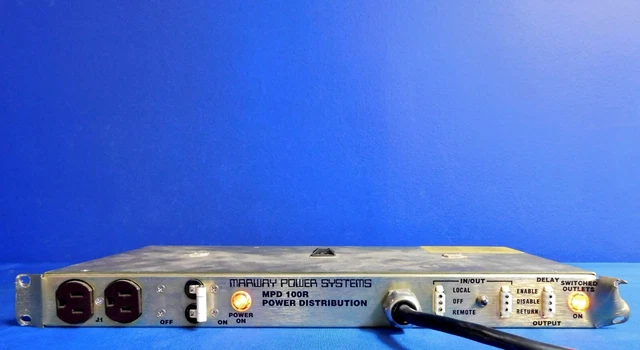 MARWAY POWER SYSTEM MPD 100R Power Distribution Unit Untested $55.00 ...