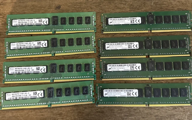 (8 X 8GB) 64gb 2Rx8 PC4-2133P-RE0-10 Memory Ram Hynix Micron Mixed $61.22 - PicClick CA