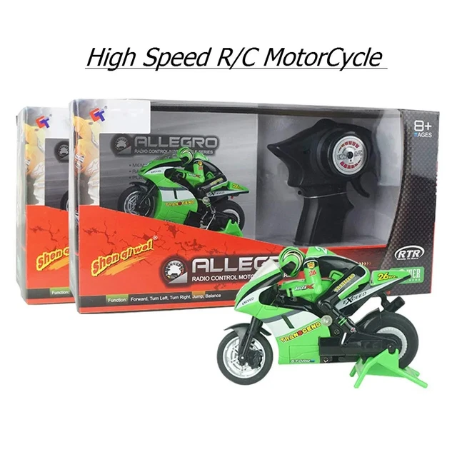 ELECTRIC RC MOTORCYCLE High-Speed 2.4GHz Remote Control Nitro Racing ...