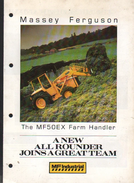 MASSEY FERGUSON &MF50EX& Farm Handler Tractor Loader Brochure Leaflet £7.50 - PicClick UK