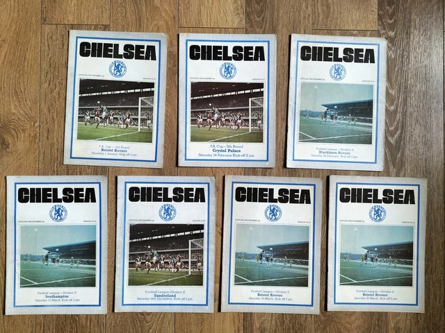 7 CHELSEA FC Football Programme Bundle 1975-76 £3.81 - PicClick UK
