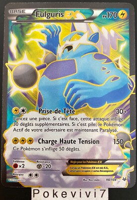 CARTE POKEMON FULGURIS 97/98 Ultra Rare Full Art FA Noir & Blanc FR EUR ...