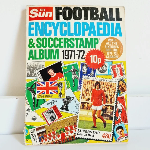 THE SUN FOOTBALL Encyclopaedia & Soccerstamp Album 1971-72 100% ...