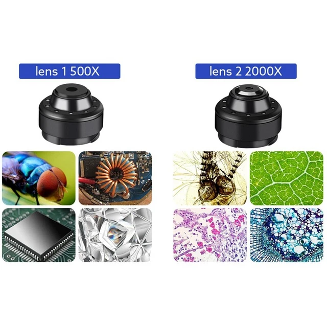 2000X BIOLOGICAL DIGITAL Microscope Wifi USB Microscope with Digital ...