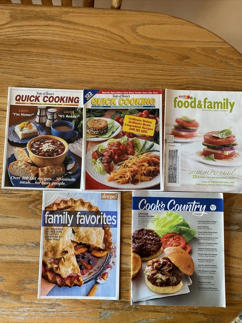 COOKING MAGAZINES 5 issues Taste of Home Kraft All Recipes Cooks ...