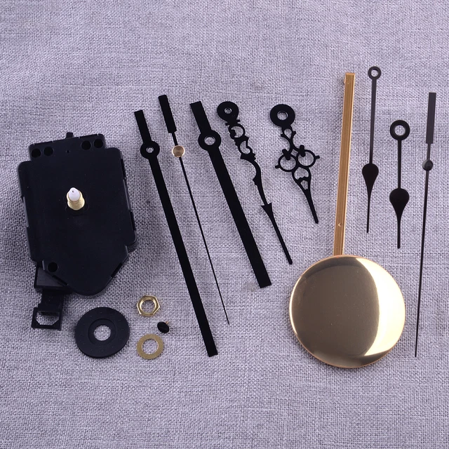 DIY QUARTZ PENDULUM Clock Movement Mechanism Clock Kit with 2 Pairs5326 ...