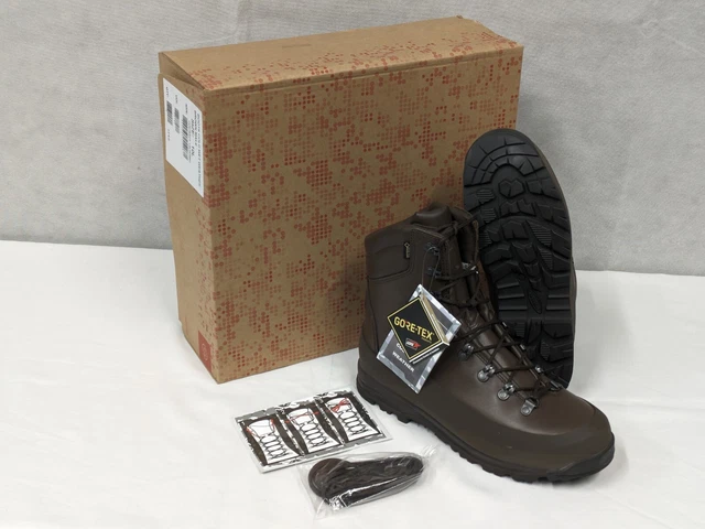 BRITISH ARMY MILITARY Iturri Brown Leather Goretex Cold Wet Weather ...