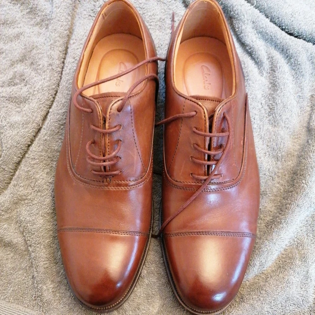 CLARKS COLING BOSS Men s BRITISH TAN LEATHER Shoes Uk Size 10 G EUR 44.5. 49.99 PicClick UK