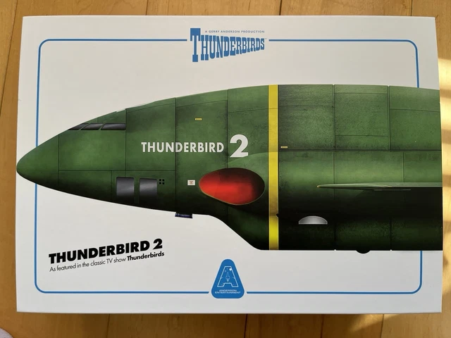 THUNDERBIRD 2 LARGE Die Cast Model & Display Stand, Signed Limited ...
