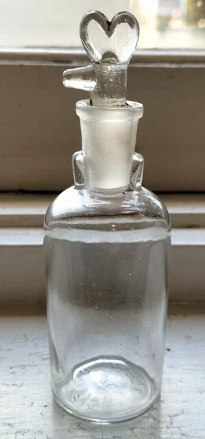 BRITISH MADE CHEMIST Bottle with Foxhead Stopper Perth CBD dig Western ...