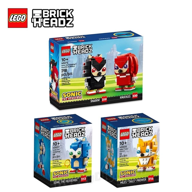 LEGO BRICKHEADZ SONIC the Hedgehog Tails Shadow Knuckles 40672 40627 ...