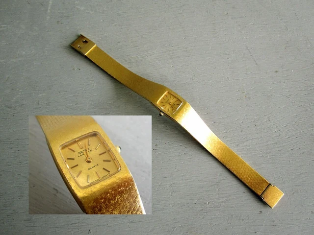 VINTAGE SEIKO LASSALE 8420-5108 gold tone women's dress watch, slim 14mm case £50.00 - PicClick UK