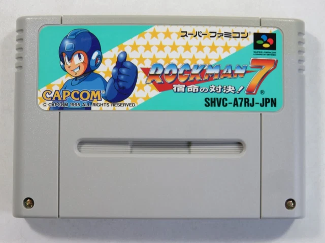 ROCKMAN 7 SHUKUMEI No Taiketsu! Super Famicom (Sfc) Ntsc-Japan ...