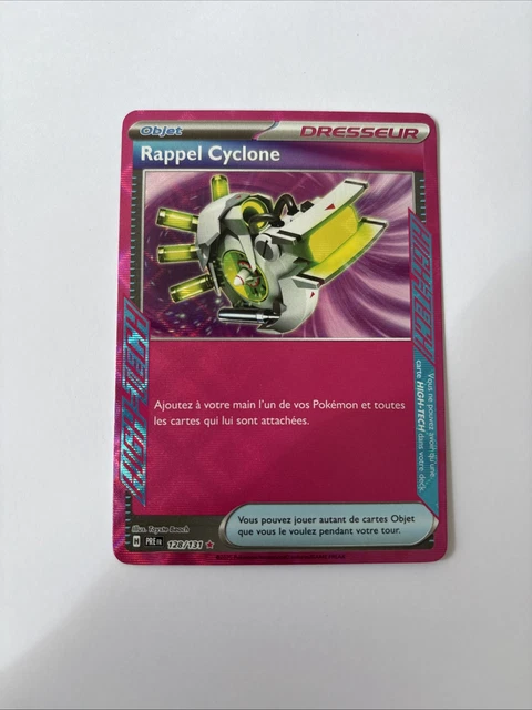 CARTE POKÉMON RAPPEL Cyclone 128/131 PRE SV8.5 Evolutions Prismatiques ...