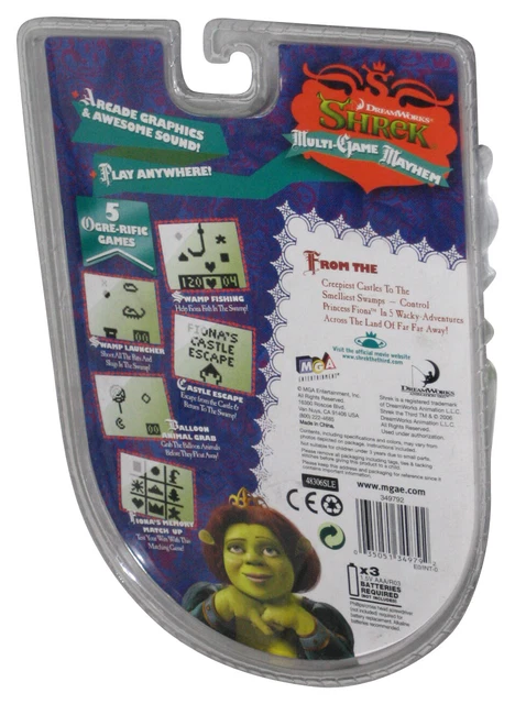 SHREK MULTI-GAME MAYHEM Princess Fiona Dreamworks MGA (2006) Handheld ...