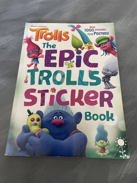 THE EPIC TROLLS Sticker Book (DreamWorks Trolls) Golden Books SEE NOTES ...