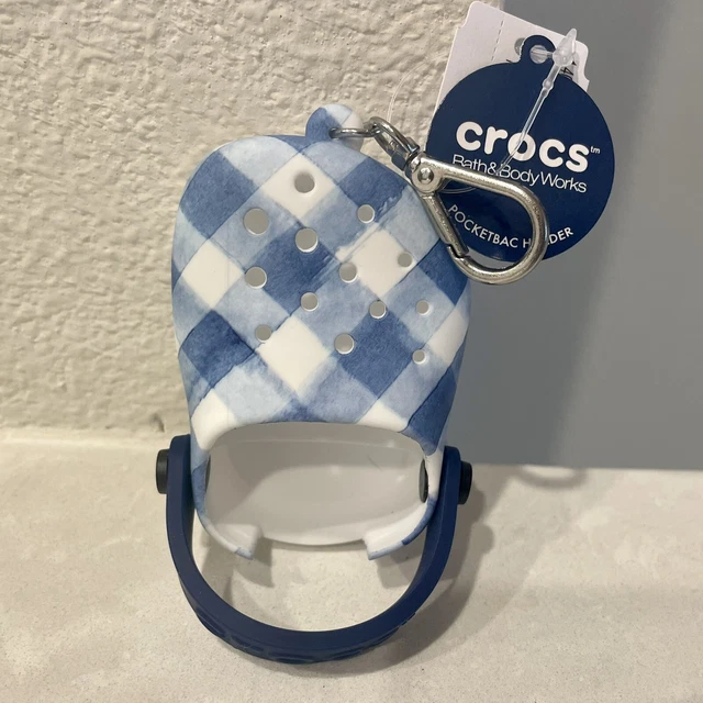 BATH & BODY Works Gingham Mini Crocs Pocket*bac Holder $20.00 - PicClick