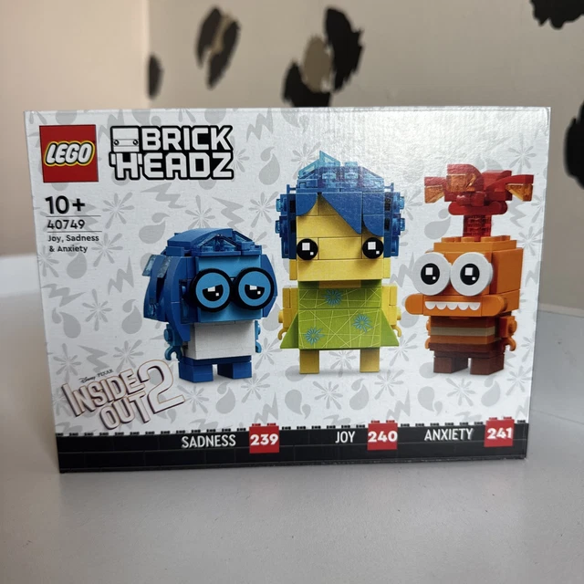 LEGO BRICKHEADZ 40749 - Disney Pixar Inside Out 2 - Joy, Sadness ...