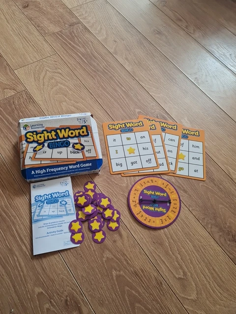 LEARNING RESOURCES SIGHT Word Bingo Educational Game Letters & Sounds ...