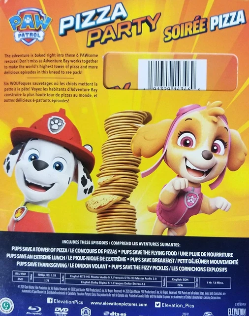 PAW PATROL: PIZZA Party (Blu-ray/DVD)(Bilingual Packaging) $29.88 ...