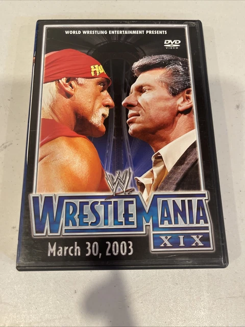 WWE WRESTLEMANIA XIX VHS 2003 Hulk Hogan Vince McMahon Brock Lesnar $15.00 - PicClick CA