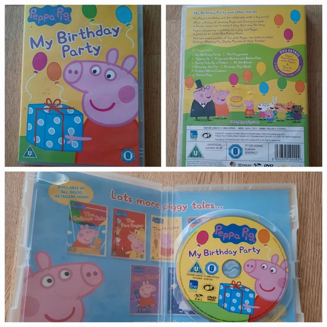 PEPPA PIG: MY Birthday Party (DVD 2003) 10 Piggy Tales Plus Extras £3. ...