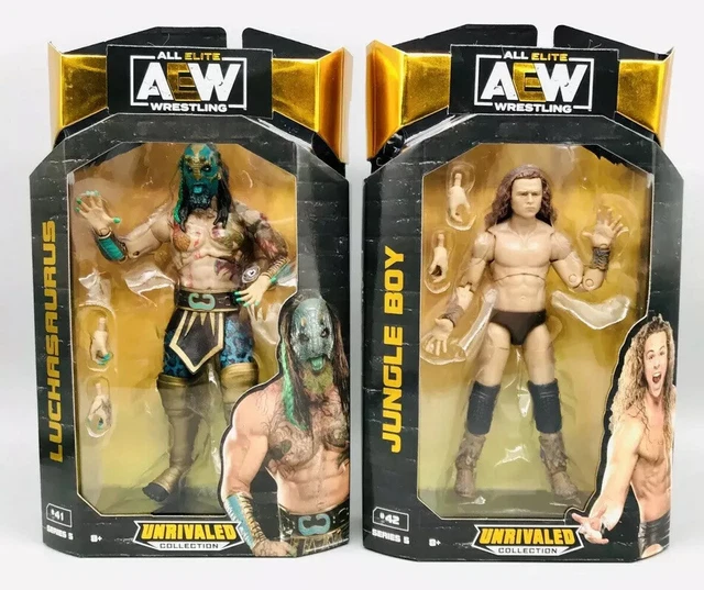 AEW JUNGLE BOY & Luchasaurus Jurrasic Express SET 2er Serie 5 ... AEW JUNGLE BOY & Luchasaurus Jurrasic Express SET 2er Serie 5 ...