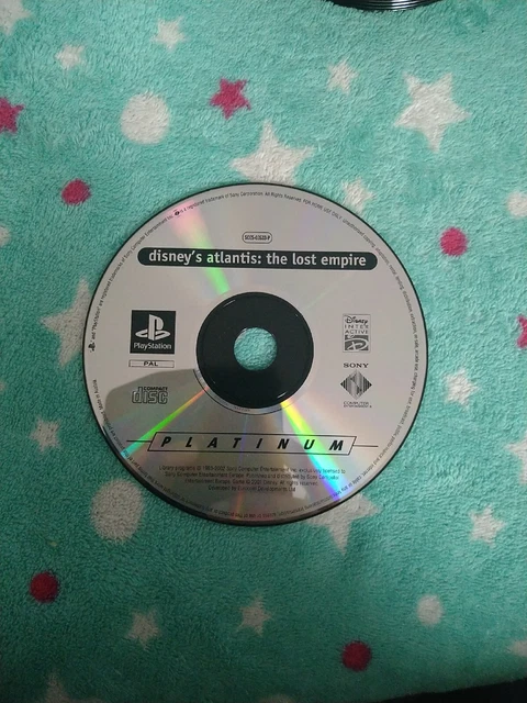 DISNEY'S ATLANTIS: THE Lost Empire Platinum ps1 PlayStation 1 - disc ...