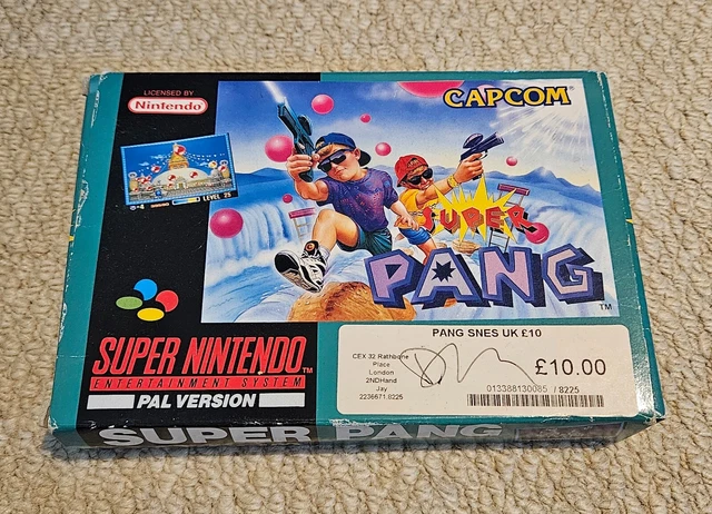 SCATOLA CARTUCCE SUPER Nintendo Capcom Super Pang PAL EUR 4,89 ...