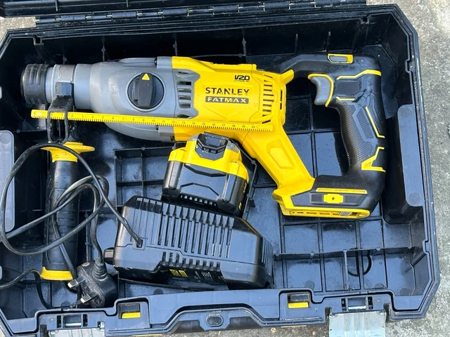 STANLEY 18V FATMAX V20 Cordless Brushless SDS Hammer Drill 1X4.0Ah ...