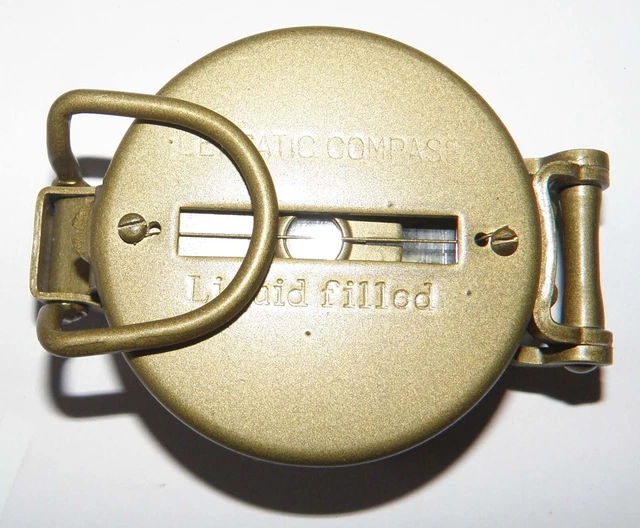 VINTAGE METAL LENSATIC Compass Liquid Filled. Post WWII. Made in Japan. EUR 25,32 - PicClick FR