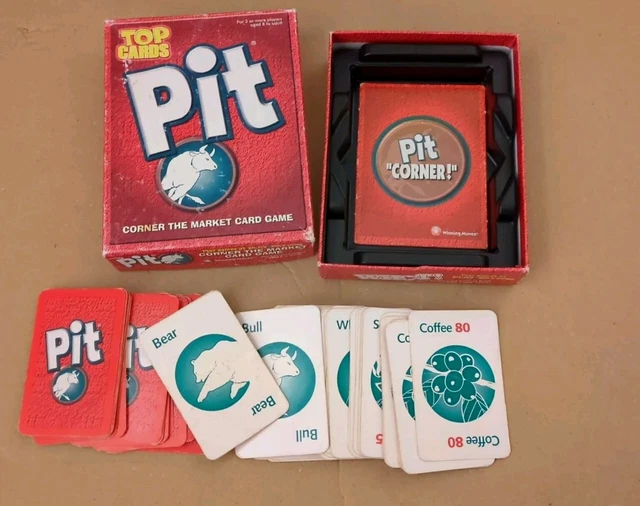 HASBRO PIT CORNER The Market Card Game 1996 Hasbro Winning Moves NO ...