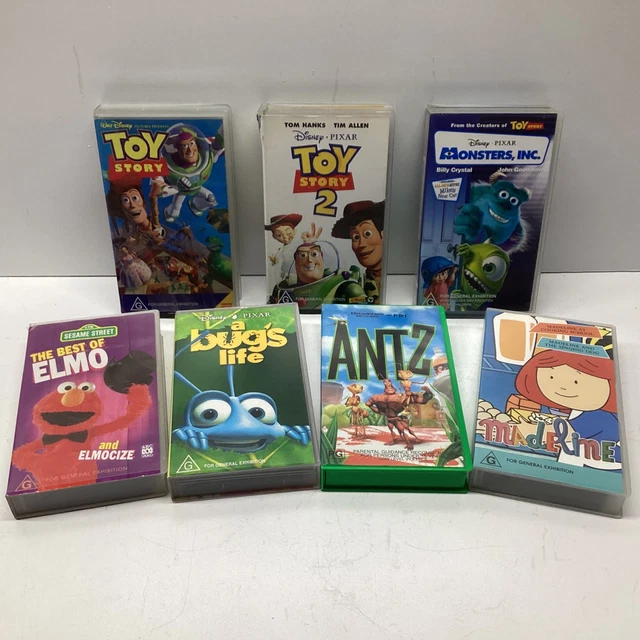 KID'S VHS BUNDLE, Toy Story 1&2, Monsters Inc, Bug's Life, Antz, +2 ...
