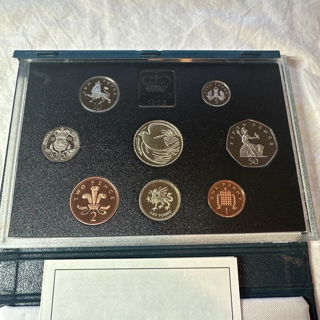 1995 ROYAL MINT Annual Proof Coin Set In Blue Case With COA Nice £12.99 ...