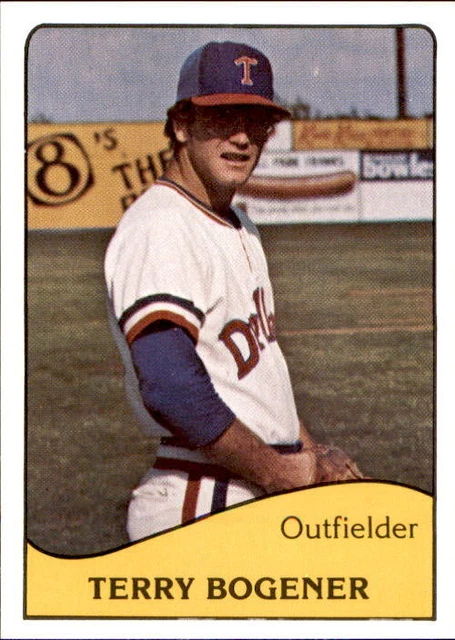 CARTE DE BASEBALL 1979 Tulsa Drillers TCMA #15 Terry Bogener Hannibal ...