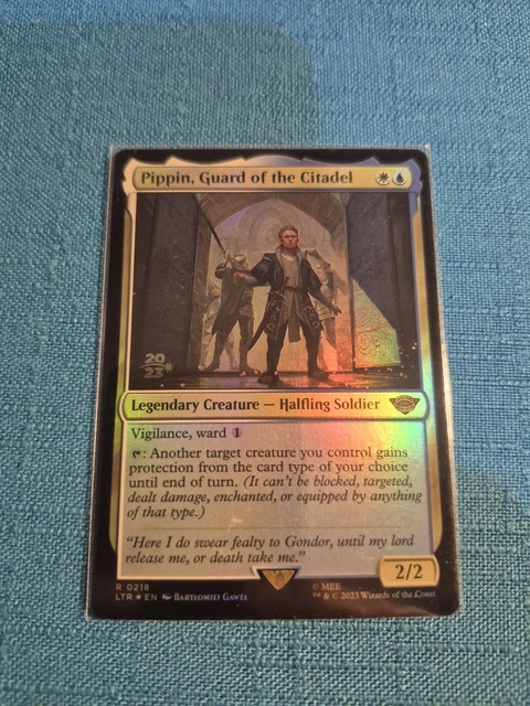 MTG LOTR PIPPIN Guard of the Citadel 💥 FOIL PROMO 💥 #218 Lord of Rings ...