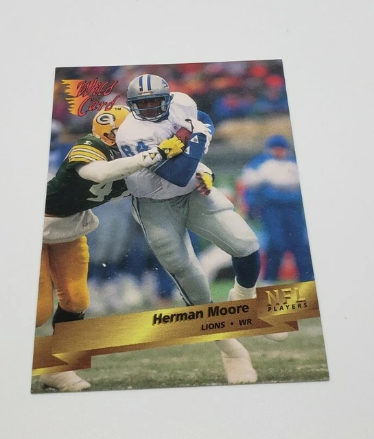 HERMAN MOORE 1993 Wild Card insert chrome #119. LIONS EUR 3,31 ...