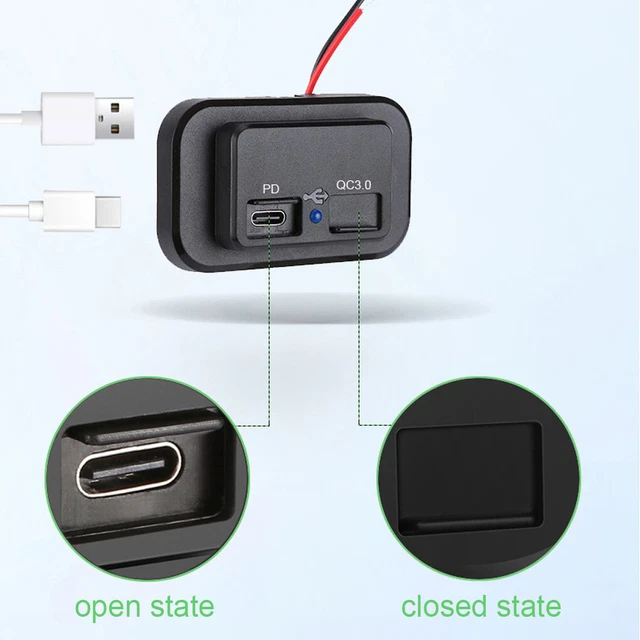 CAR MOBILE PHONE Charger Charging Socket Panel Power Outlet Replacing ...