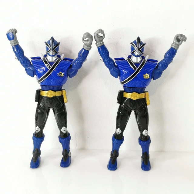 2 X POWER Rangers Super Samurai Armour Morphin Red Ranger Action Figure ...