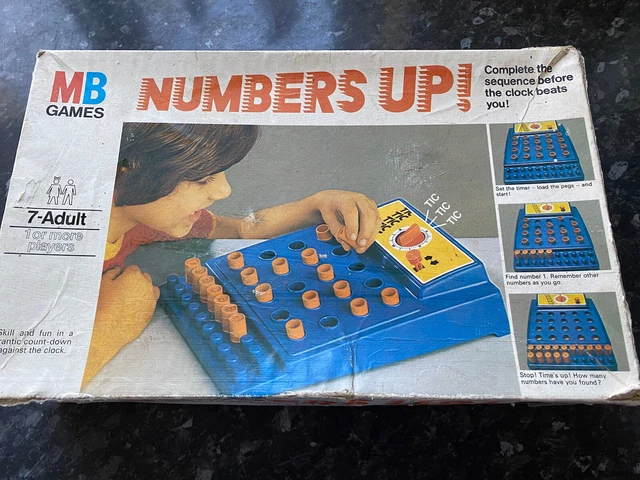 VINTAGE RETRO MB Games 1982 Numbers Up ! Sequence Fun Game £8.90 ...