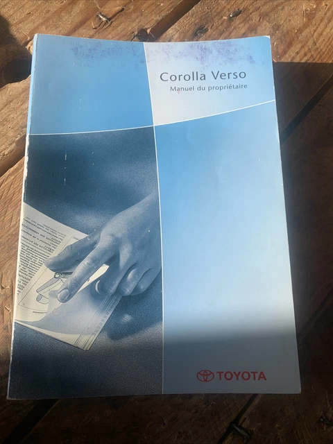 MANUEL NOTICE D Utilisation Toyota Navigation Corolla Verso EUR 14,90 ...