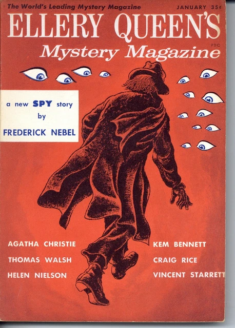 ELLERY QUEEN'S MYSTERY Magazine Vol. 33 #1 In perfette condizioni 1959 ...