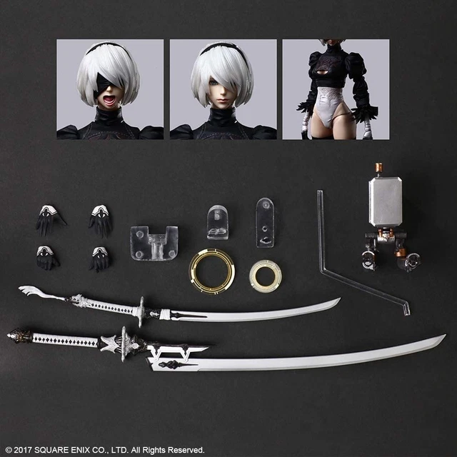 NIER AUTOMATA PLAY ARTS Kai YoRHa No.2 Tipo B DX ver. Figura de acción ...