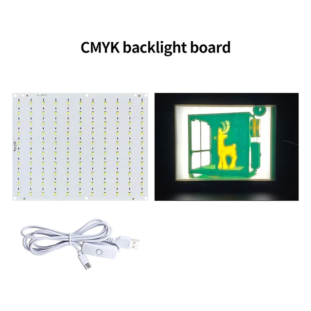 FOR BAMBU LAB Lithophane Led Panel CMYK LED Backlight Board PLA Basic ...