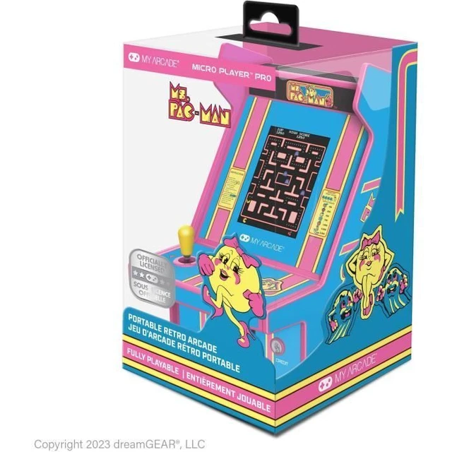 CONSOLE MICRO PLAYER PRO - Ms. Pac-Man - Arcade - Atari - Ecran 7cm Haute Res... EUR 65,00 ...