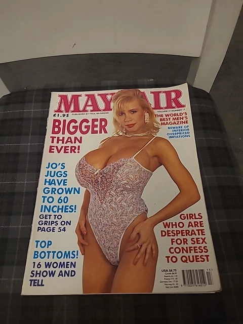 MAYFAIR MAGAZINE VOLUME 27 Number 13 Tiffany Towers Mens Adult Vintage Glamour £24.99 - PicClick UK
