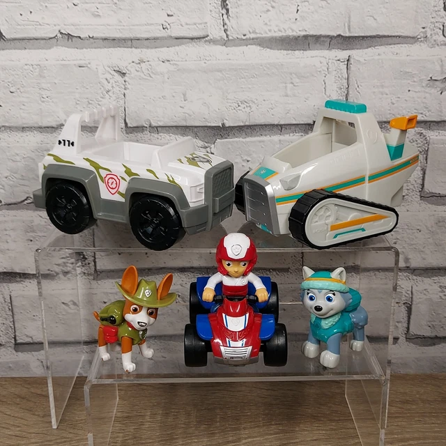 PAW PATROL BUNDLE Tracker Everest Ryder Vehicle Figures Jungle Jeep ATV ...