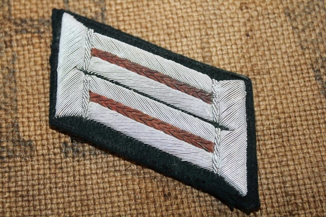 WW2 ORIGINAL GERMAN collar tab patch Wehrmacht Officer, part of big set ...